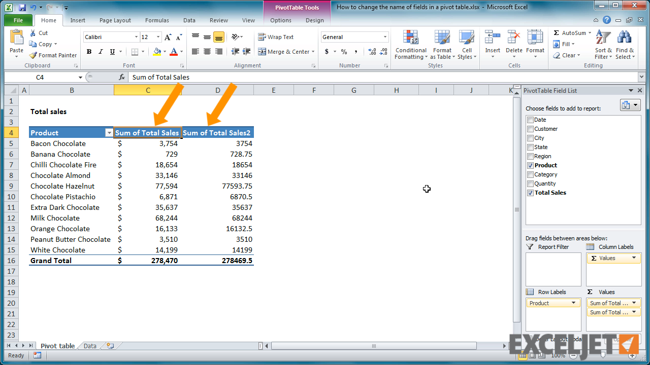 How To Add Multiple Rows In Excel Pivot Table Snosecurity